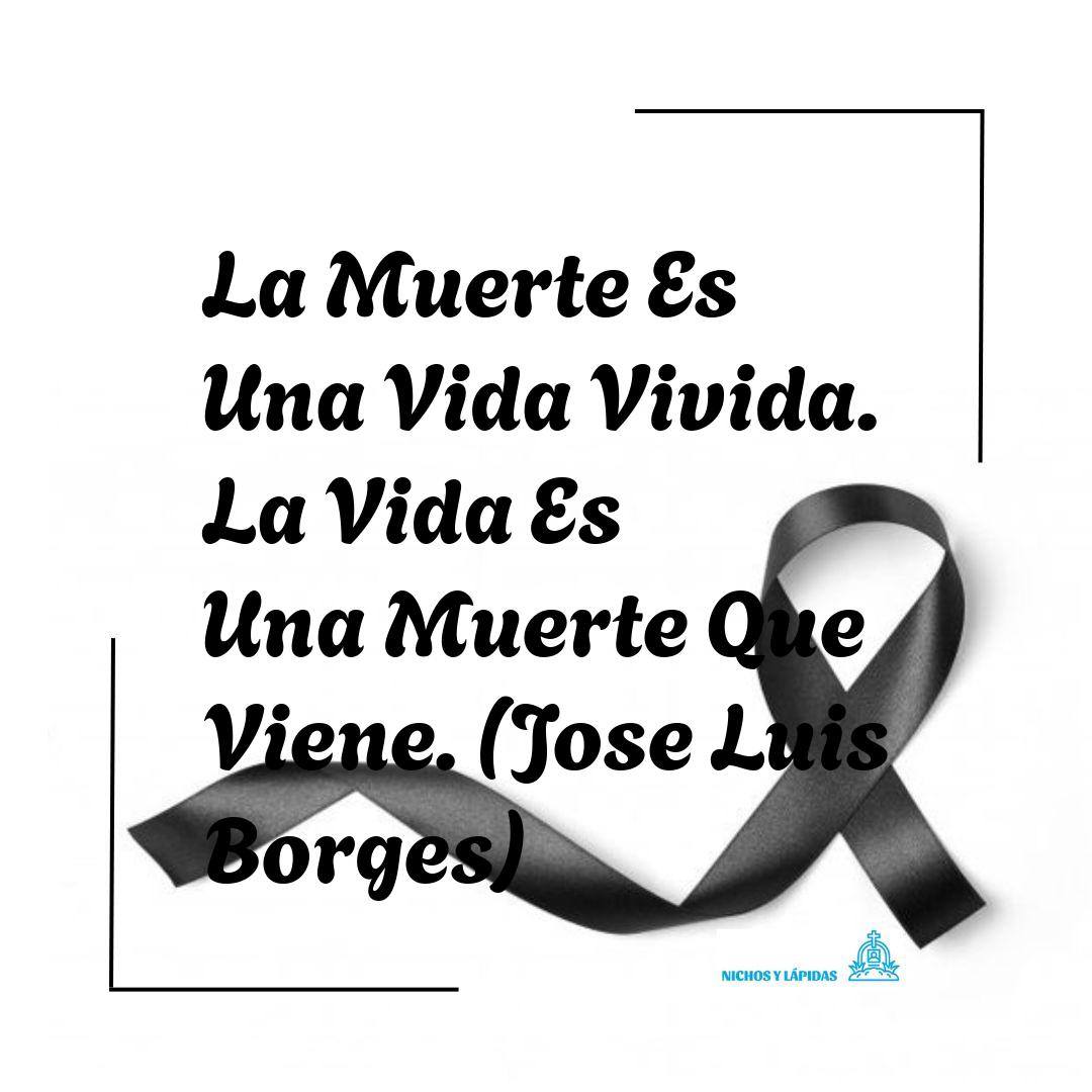 La Muerte Es Una Vida Vivida. La Vida Es Una Muerte Que Viene. (Jose ...