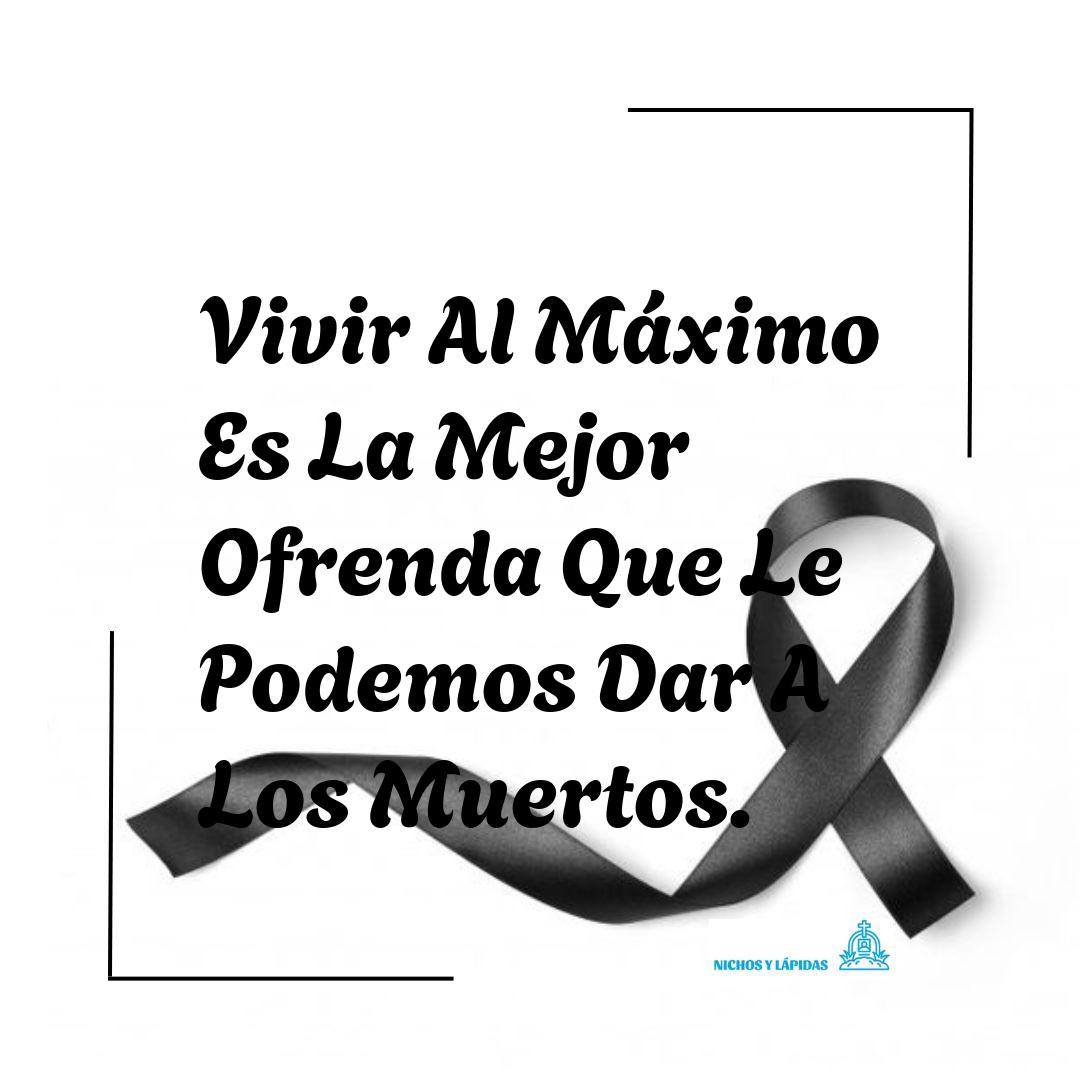 Vivir Al Máximo Es La Mejor Ofrenda Que Le Podemos Dar A Los Muertos ...