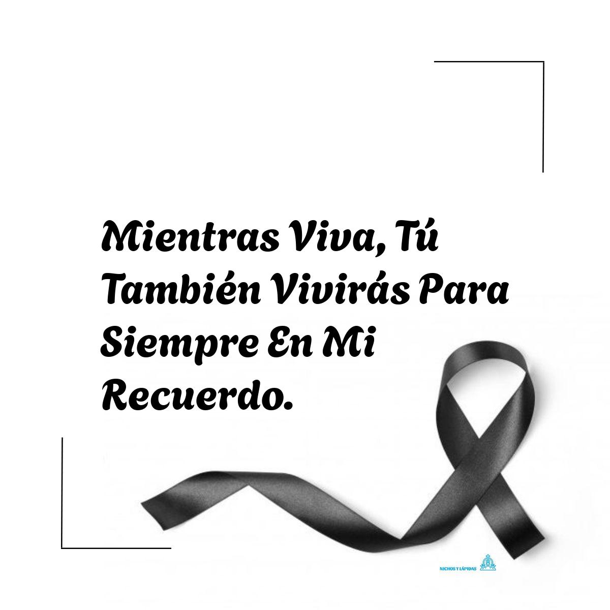 Mientras Viva, Tú También Vivirás Para Siempre En Mi Recuerdo. - 2025