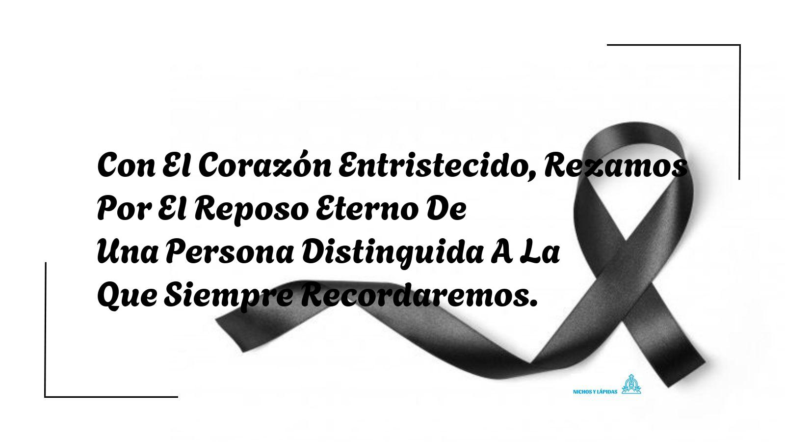 Con El Corazón Entristecido, Rezamos Por El Reposo Eterno De Una ...