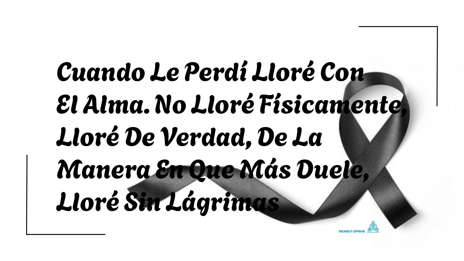 Cuando Le Perdí Lloré Con El Alma. No Lloré Físicamente, Lloré De ...