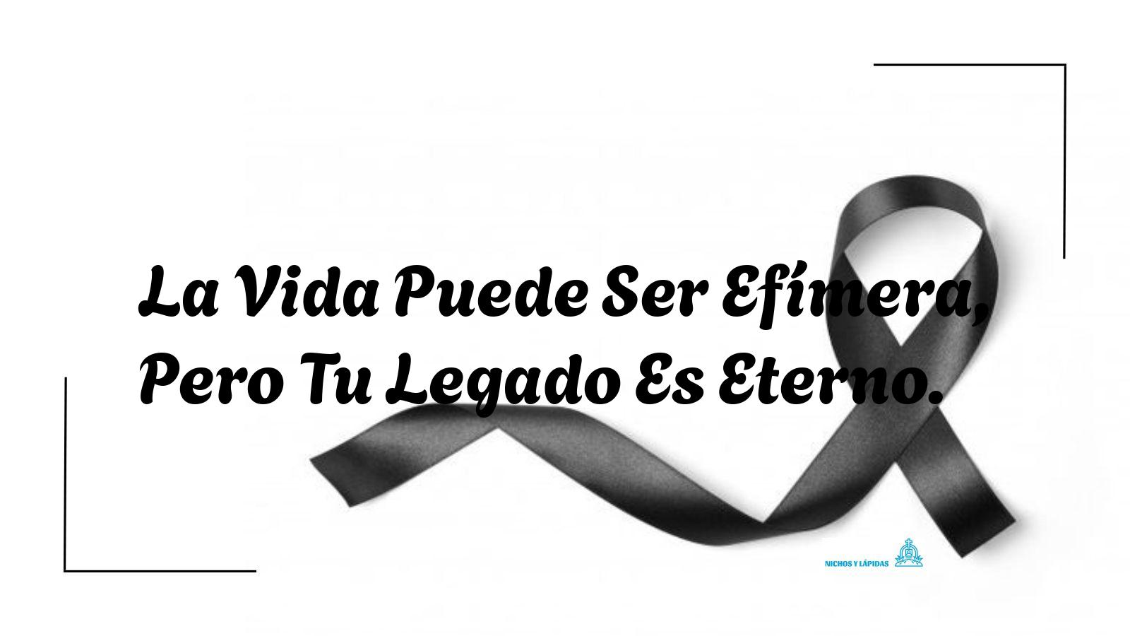 La Vida Puede Ser Efímera, Pero Tu Legado Es Eterno. - 2025