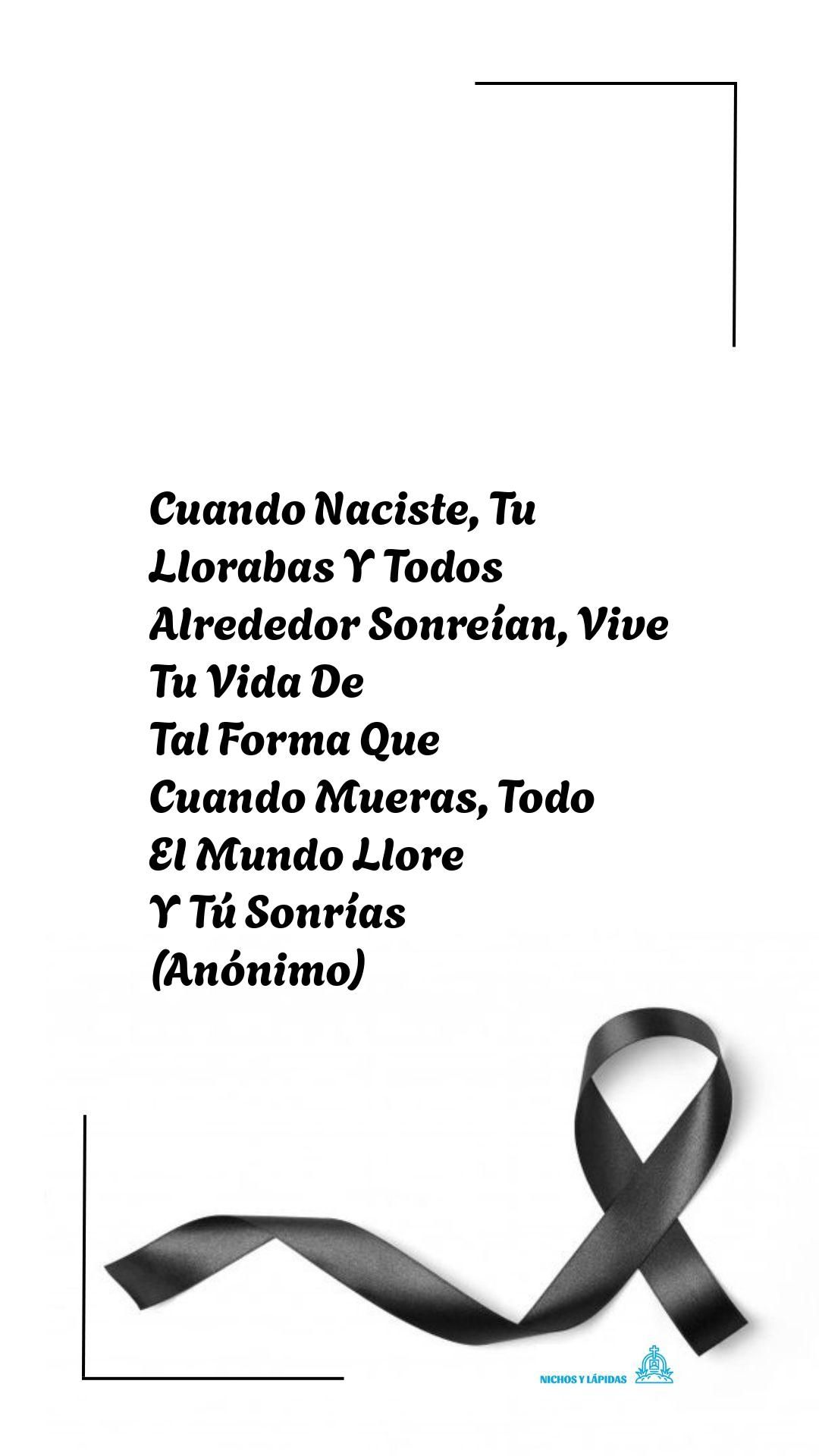 Cuando Naciste, Tu Llorabas Y Todos Alrededor Sonreían, Vive Tu Vida De ...